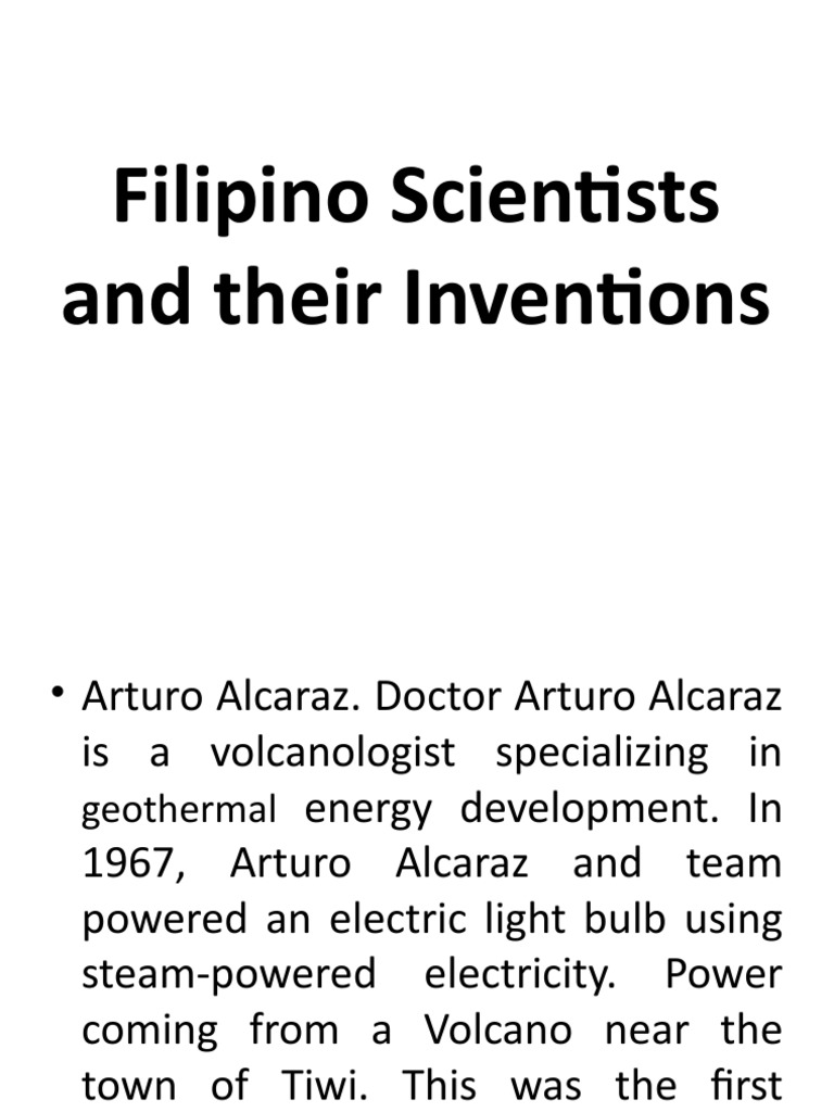 Filipino Scientist and Their Inventions | PDF