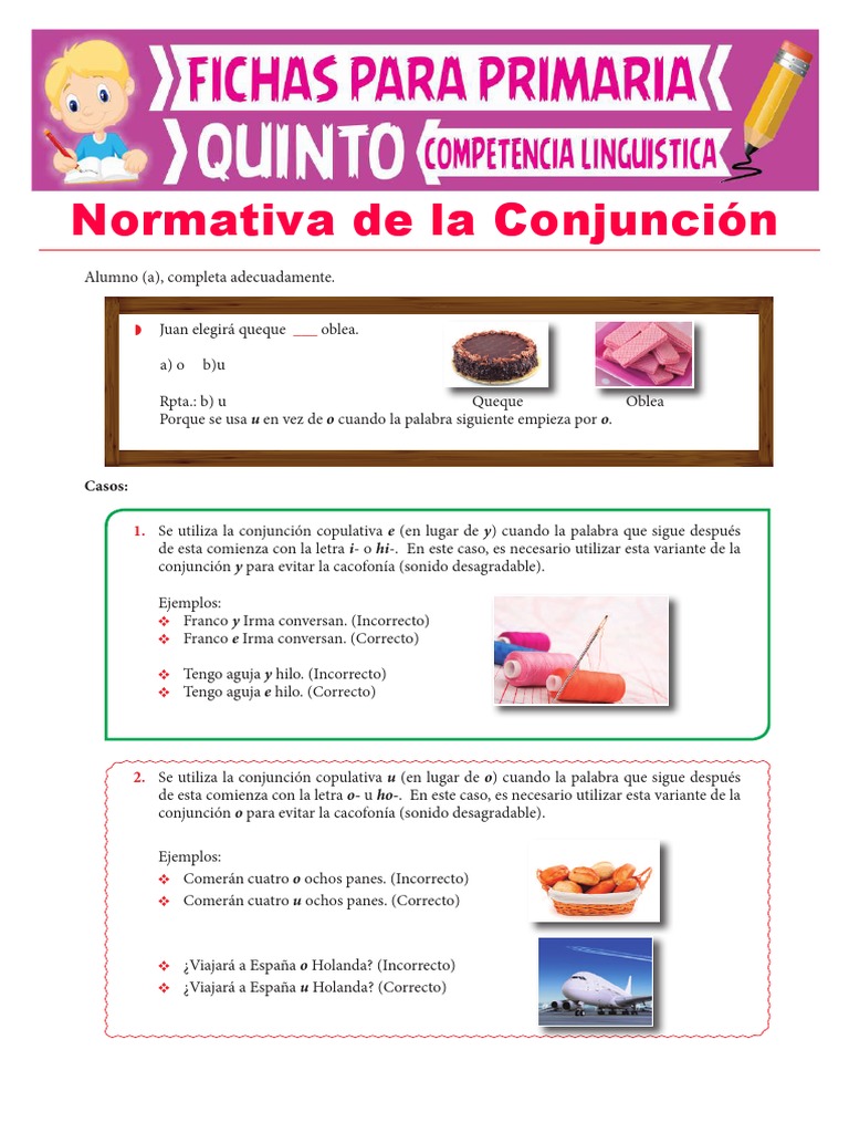 Normativa de La Conjunción | PDF | Gramática inglesa | Lingüística