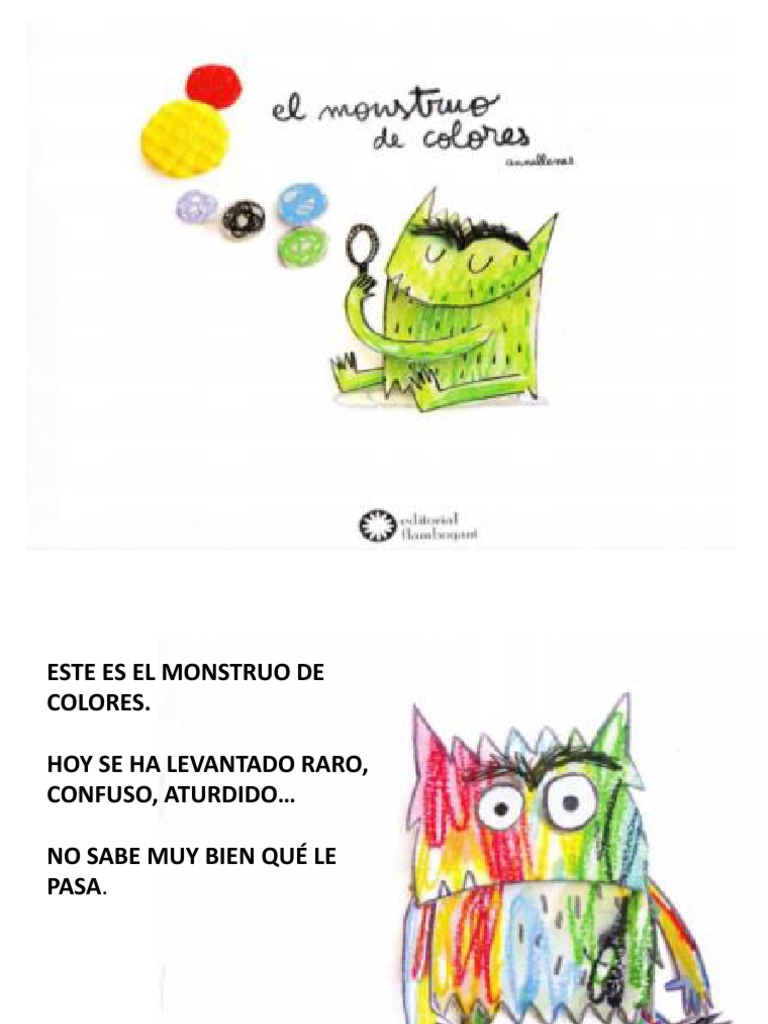 MONSTRUO DE COLORES Cuento | PDF