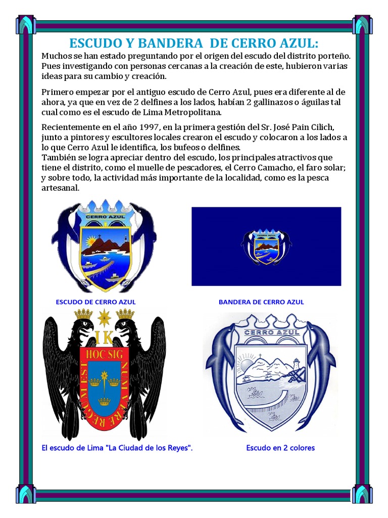 Escudo y Bandera de Cerro Azul | PDF
