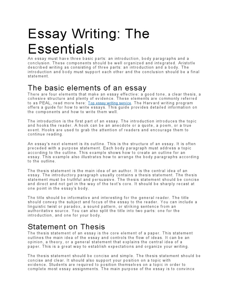 Essay Writing | PDF | Essays | Paragraph