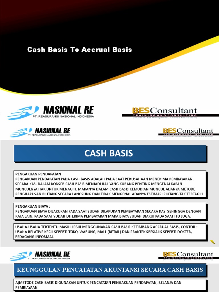Cash Basis To Accrual Basis | PDF