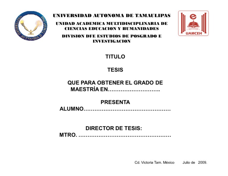 Portada Tesis Logotipos Uat Uamceh | PDF