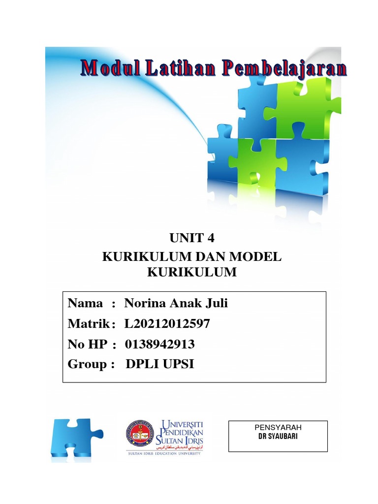 Unit 4 Kurikulum Dan Model Pengajaran | PDF