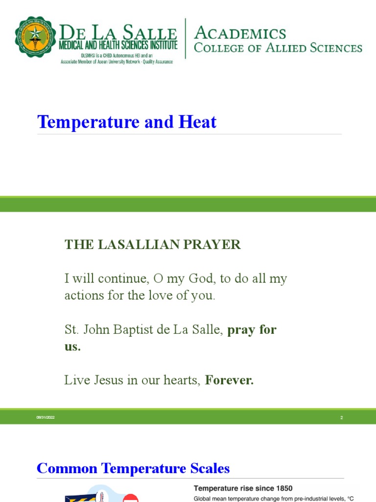 Lec 09 - Temperature and Heat Transfer | PDF | Heat | Temperature