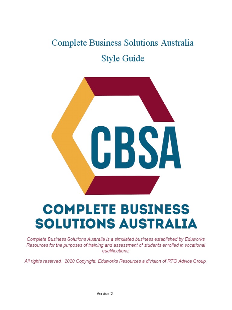 BD002 CBSA Style Guide | PDF | Printing | Computing