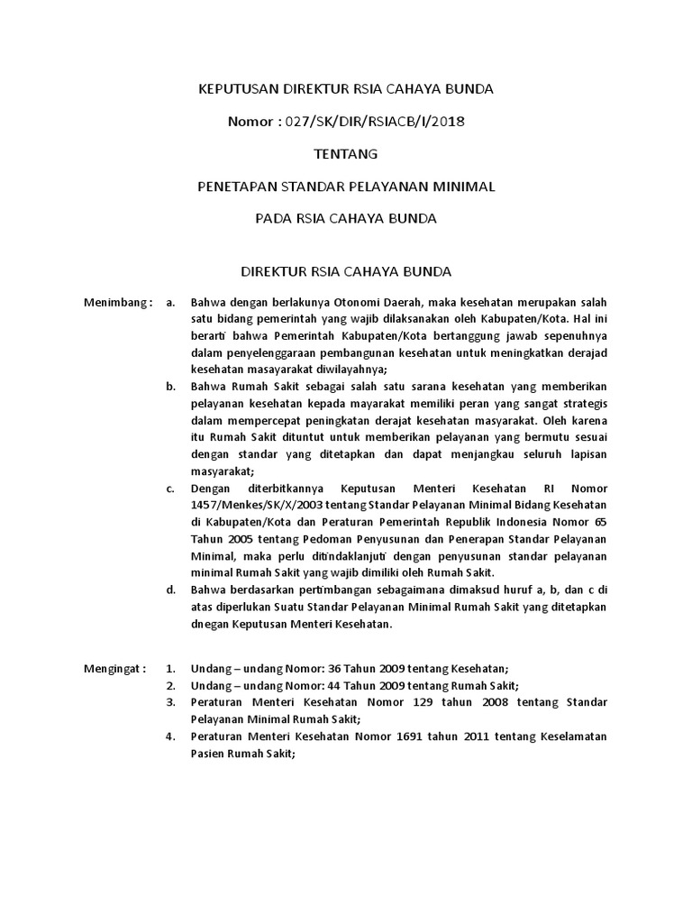 SPM Rsia Cahaya Bunda | PDF