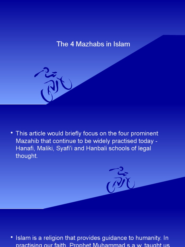 The 4 Mazhabs in Islam | PDF | Sharia | Hadith