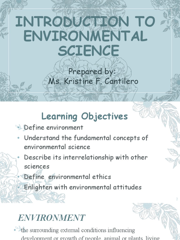 1 Introduction To Environmental Science | PDF | Environmental ...