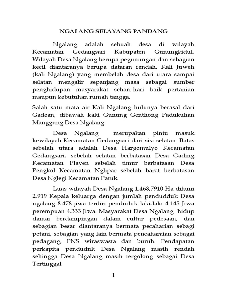 SELAYANG PANDANG Final | PDF