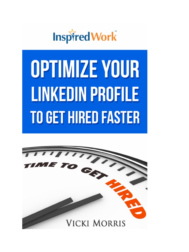Optimize Linkedin Profile | PDF | Linked In | Recruitment