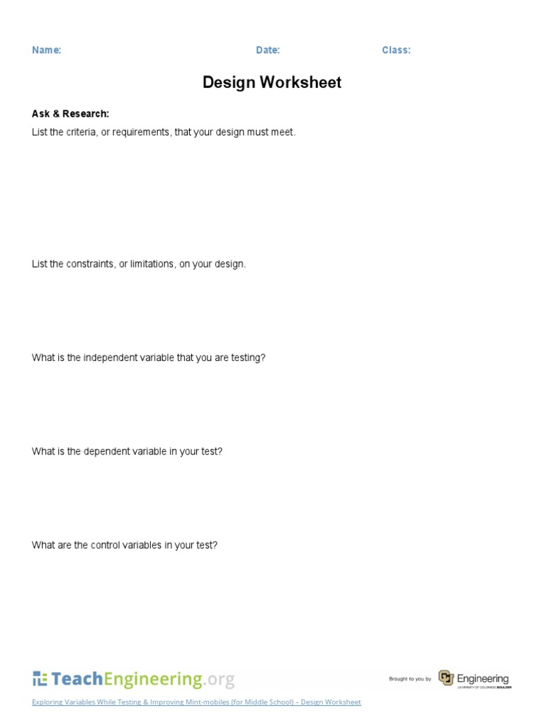 Cub 2537 Mint Mobiles Middle Design Worksheet | PDF | Design ...