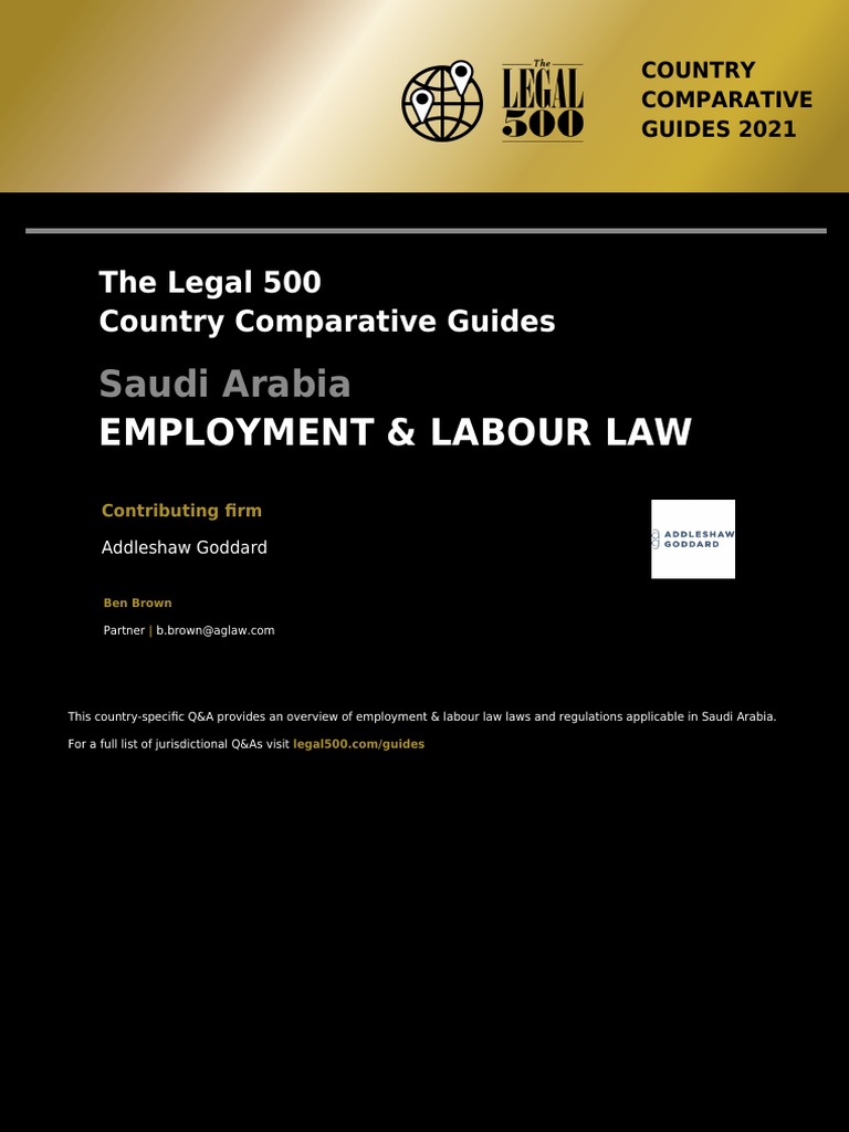 Saudi Arabia Employment Labour Law | PDF | Employment | Labour Law