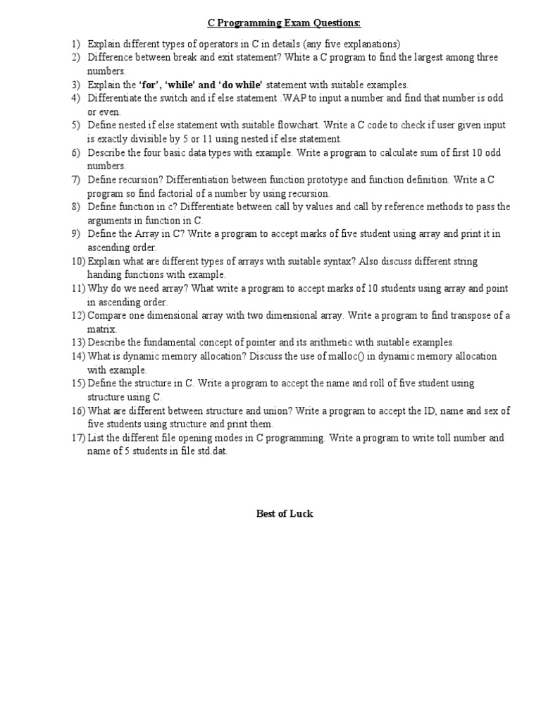 Question Collections | PDF