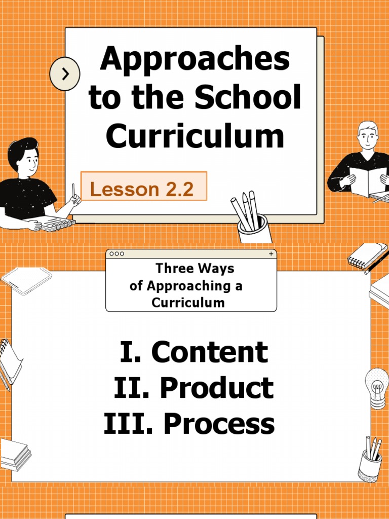 Lesson 2.2 Approaches To The School Curriculum | PDF | Curriculum ...