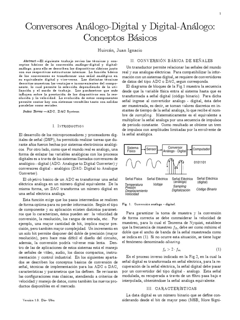 Conversor Ad Da | PDF | Convertidor digital a analógico | Conversor ...