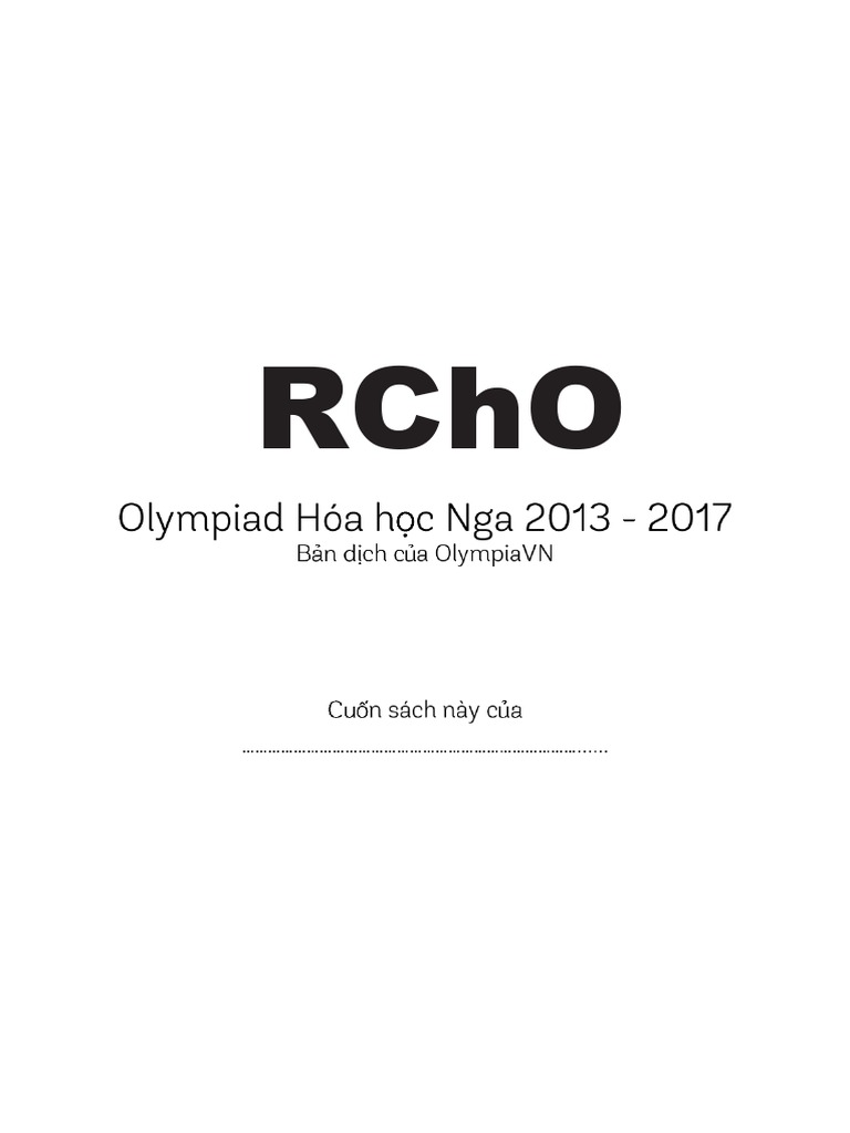 RChO HÃ A Há C Nga | PDF