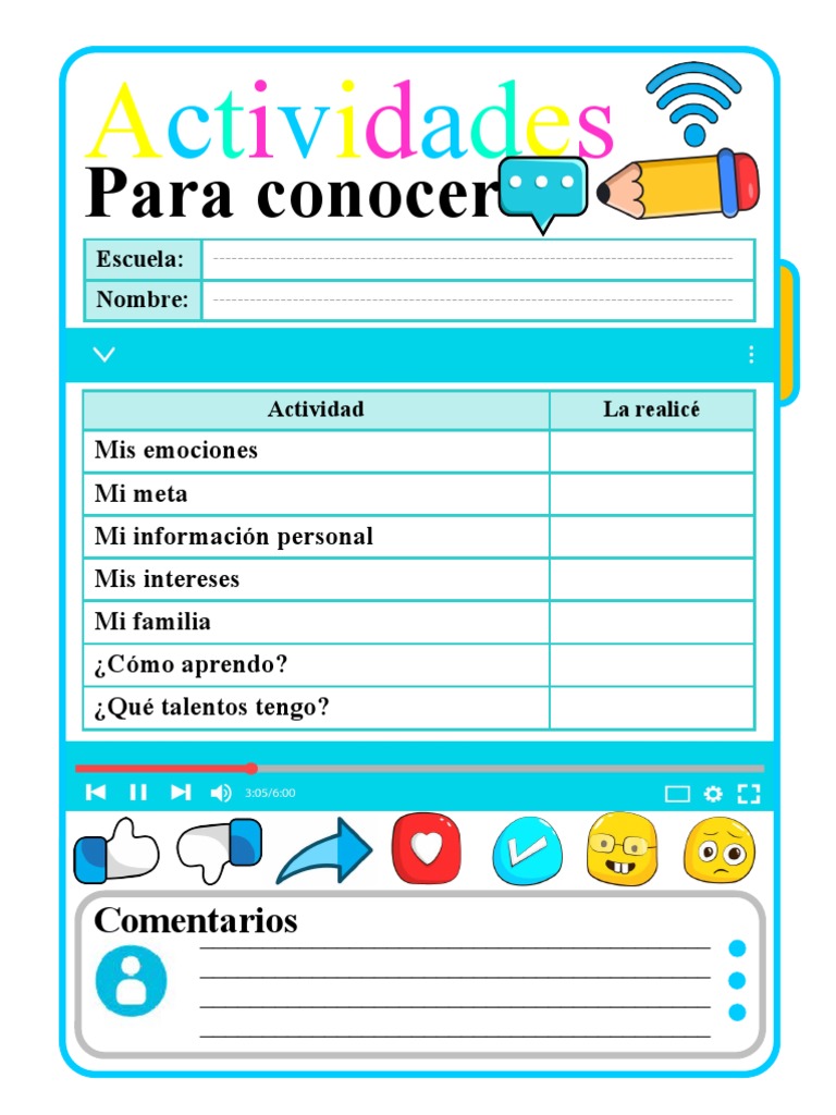 Actividades para Conocer | PDF