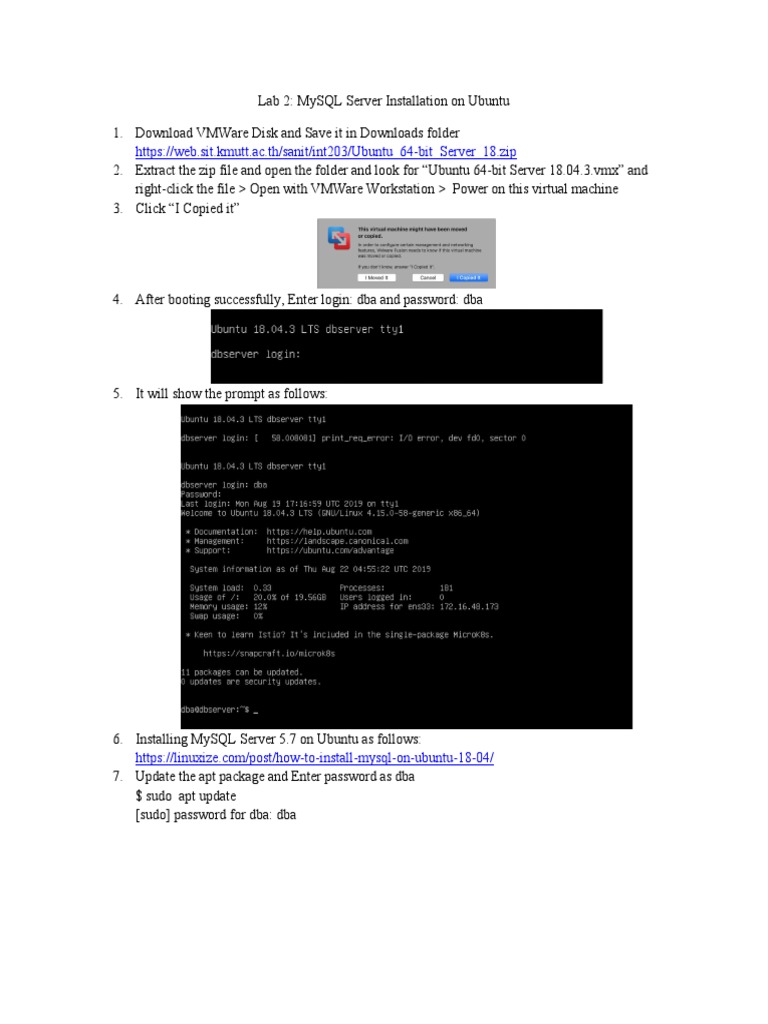 MySQL Server Installation | PDF | Databases | My Sql