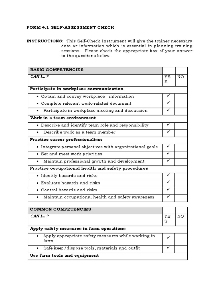 TNA Form OAP NCII | PDF | Occupational Safety And Health | Risk TNA Form OAP NCII | PDF | Occupational Safety And Health | Risk