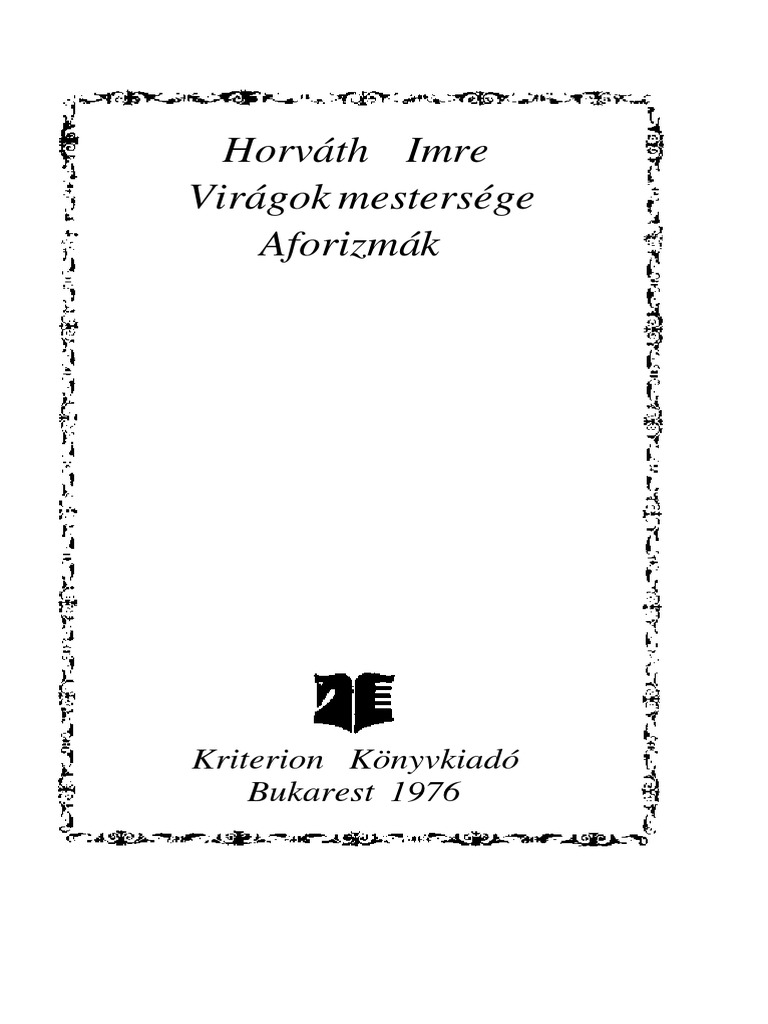 Horvath Imre-Viragok | PDF