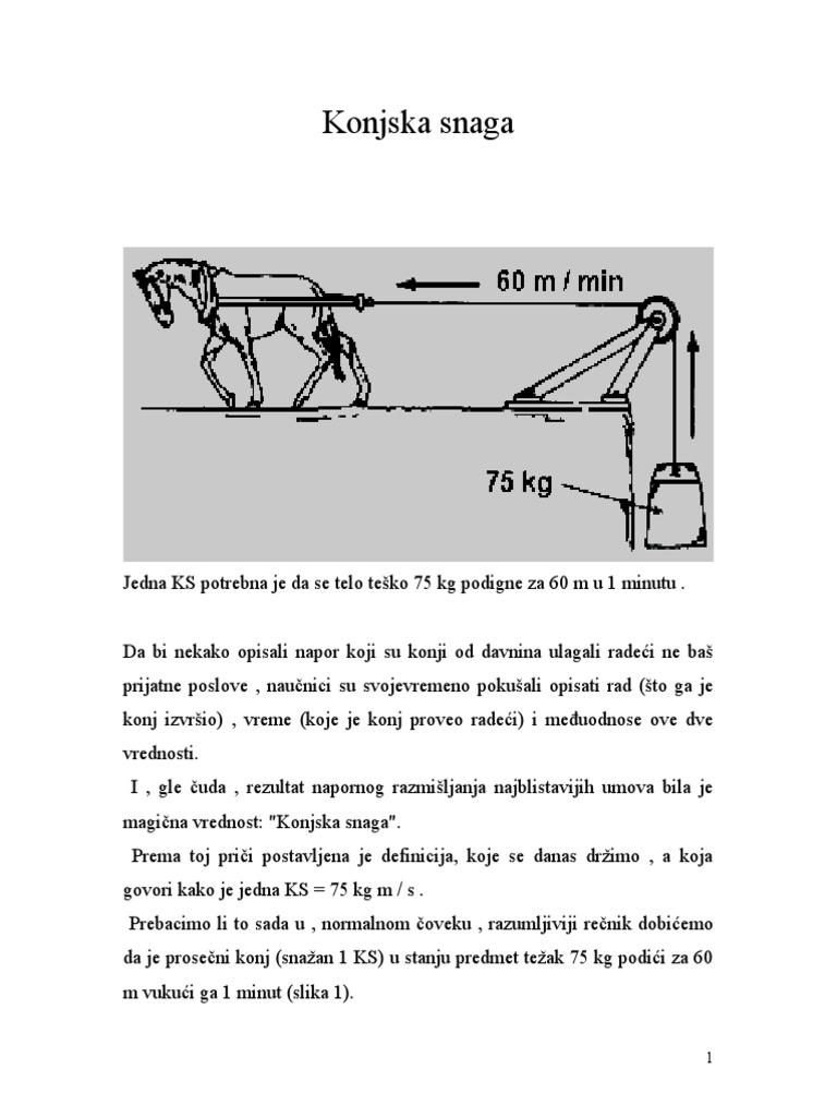 1) Konjska Snaga | PDF