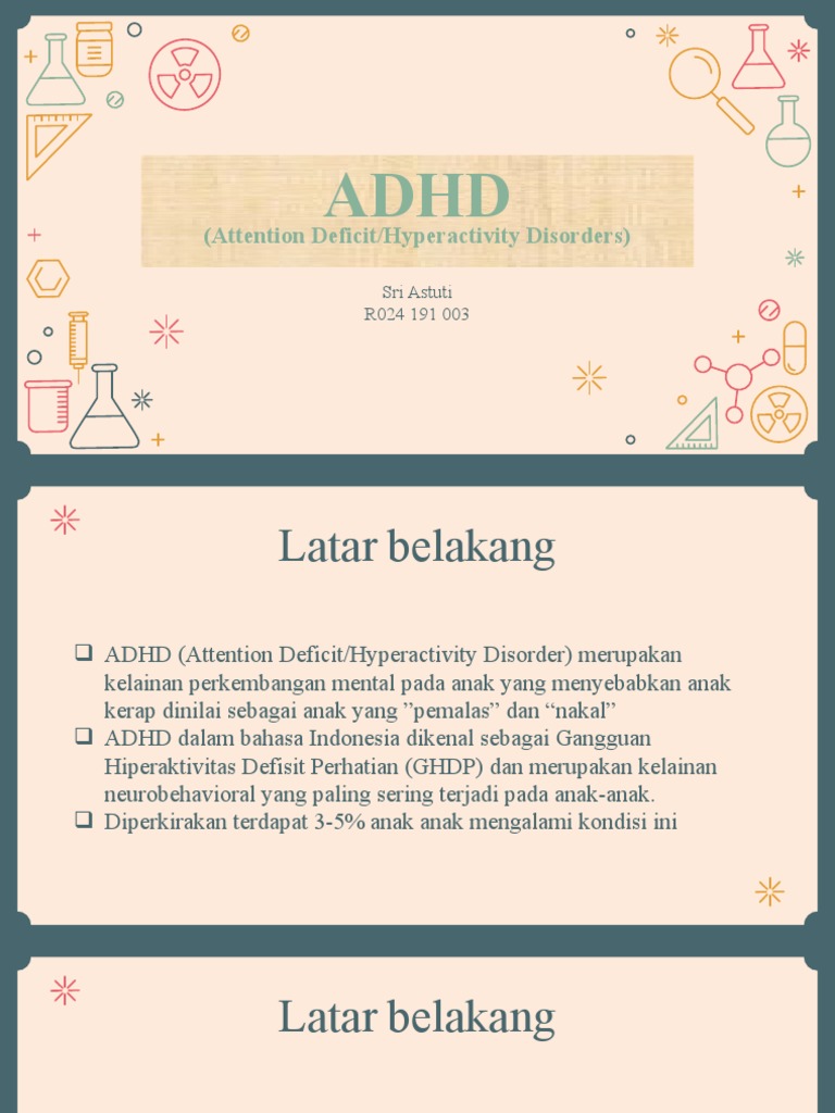 Klasifikasi dan Penyebab ADHD pada Anak | PDF | Pengembangan Diri