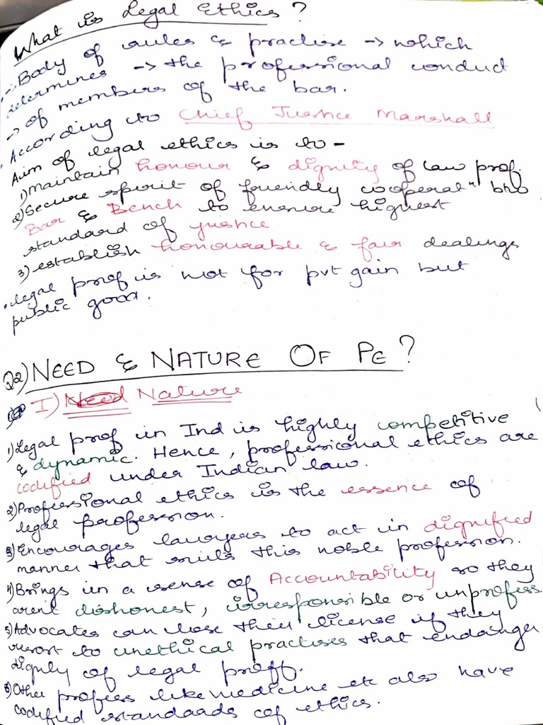 Professional Ethics Notes | PDF