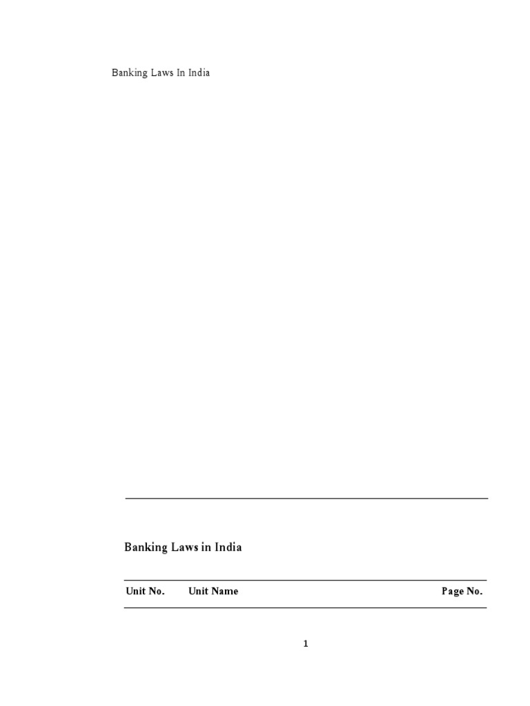 Banking Law Study Materials | PDF | Banks | Reserve Bank Of India