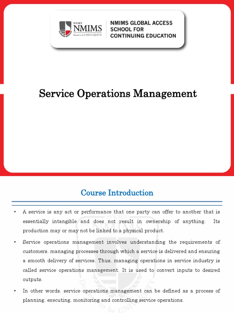 Service Operations Management | PDF | Health Care | Operations Management