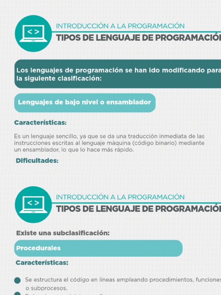 Tipos de Lenguaje de Programacion | PDF