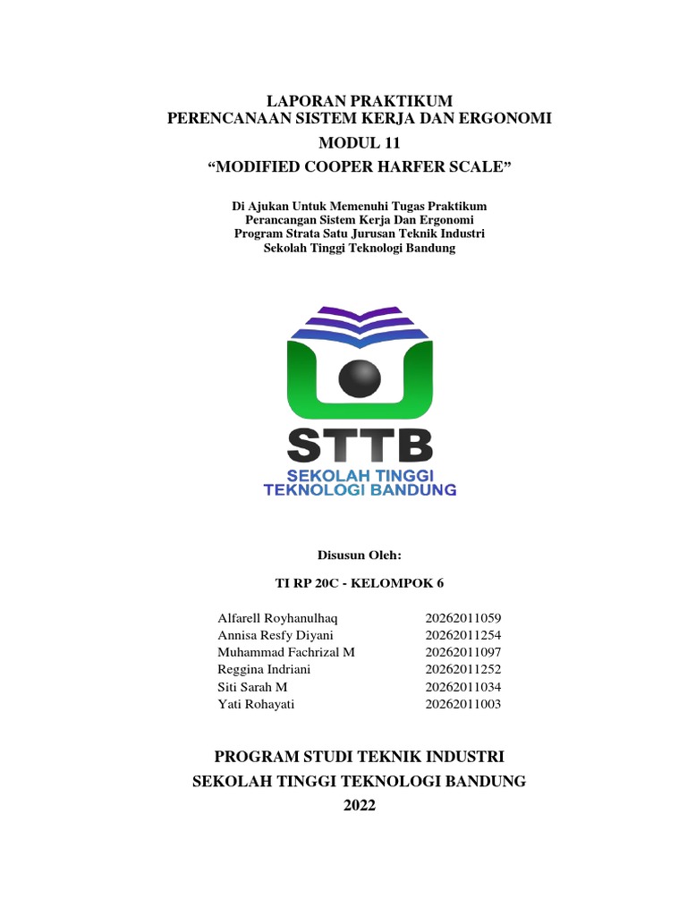 Analisis Beban Kerja dengan MCH Scale | PDF