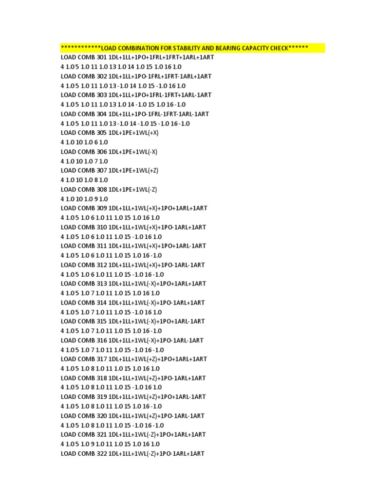 Load Combinations | Download Free PDF | Civil Engineering