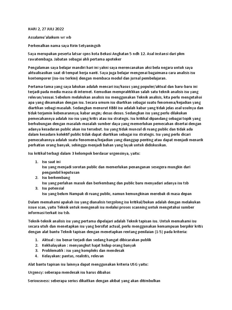 Tugas 3. Learning Journal | PDF