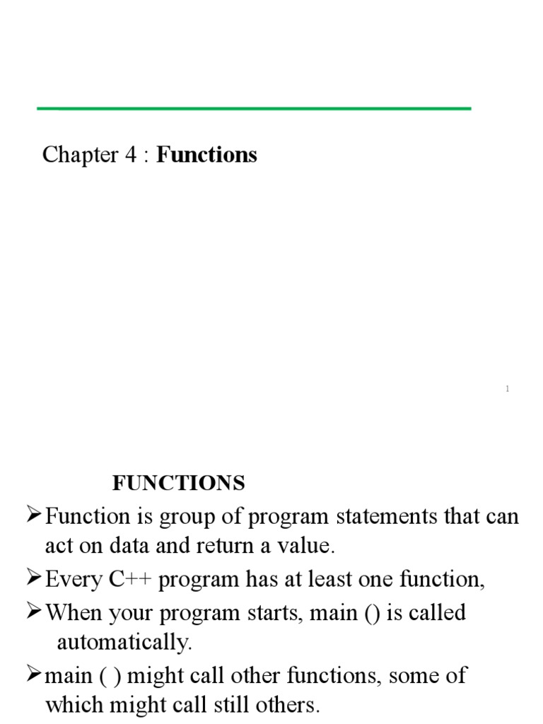 Chapter #4 | PDF | Parameter (Computer Programming) | Subroutine