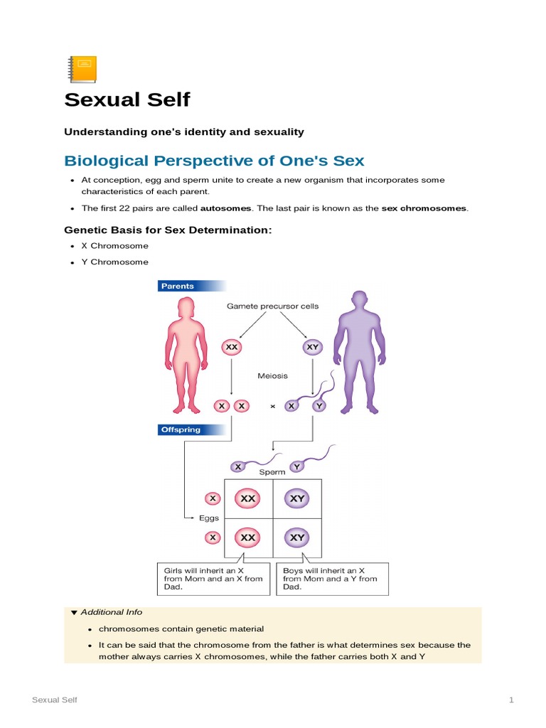 Biological Perspective of One's Sex | PDF | Sexually Transmitted Infection | Gender