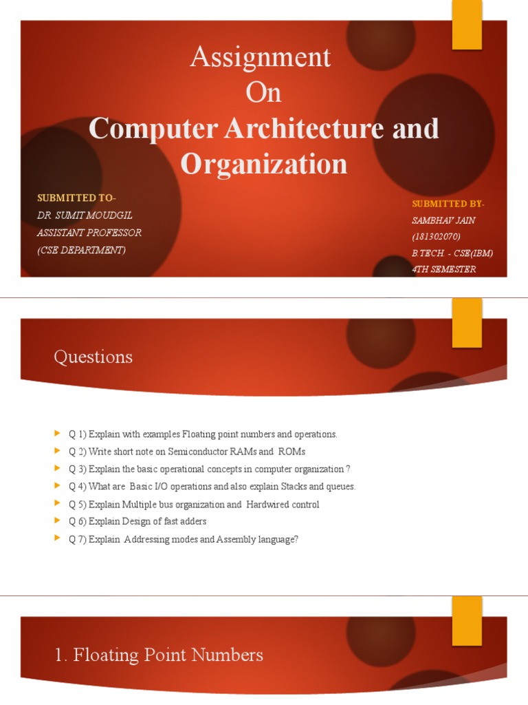 Computer Architecture and Organization | PDF | Computer Data Storage | Random Access Memory