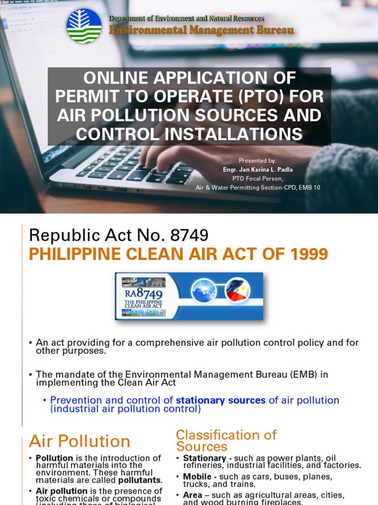 Pto Online Application | PDF | Air Pollution | Fuel Oil