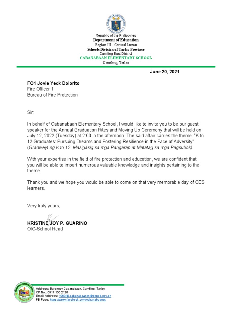 Guest Speaker Invitation | PDF