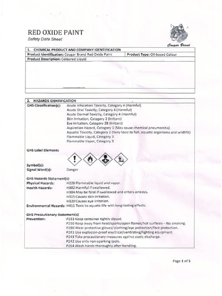 Red Oxide Paint | PDF