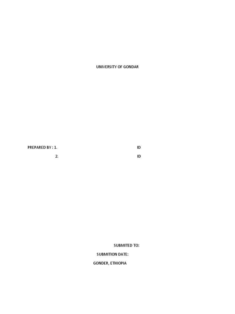 Gonder University | PDF | Integral | Vector Space