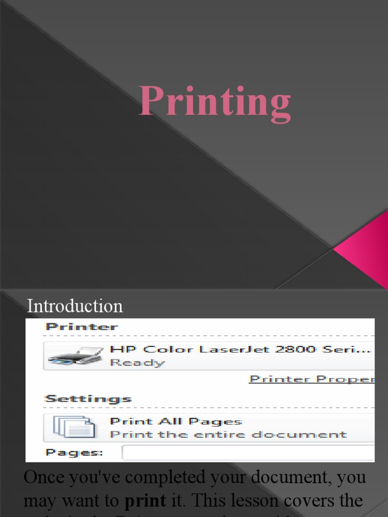 Printing | PDF