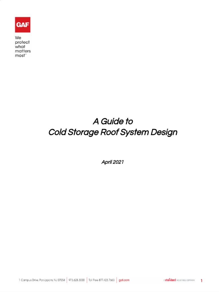Guide Guide To Cold Storage Roof System Design | PDF | Building ...