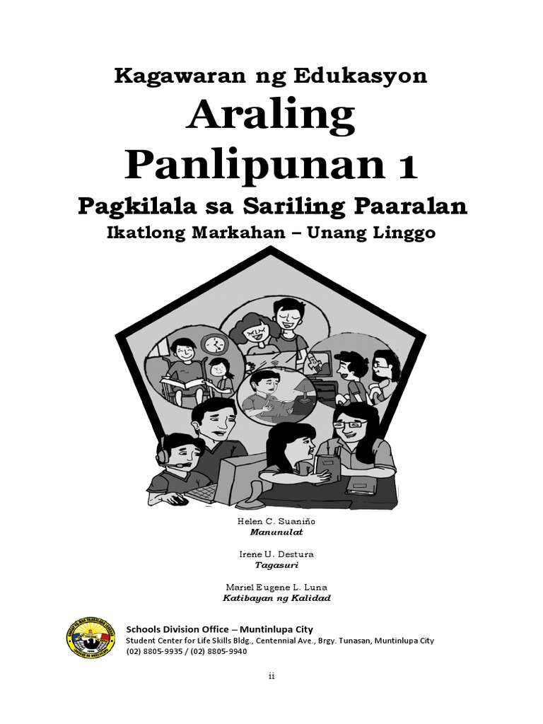 AP1 Q3 W1 SLEM Pagkilala-sa-Sariling-Paaralan | PDF