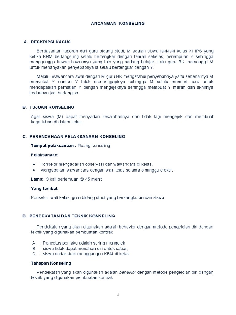 MENGATASI KONFLIK DENGAN KONSELING BEHAVIOR | PDF