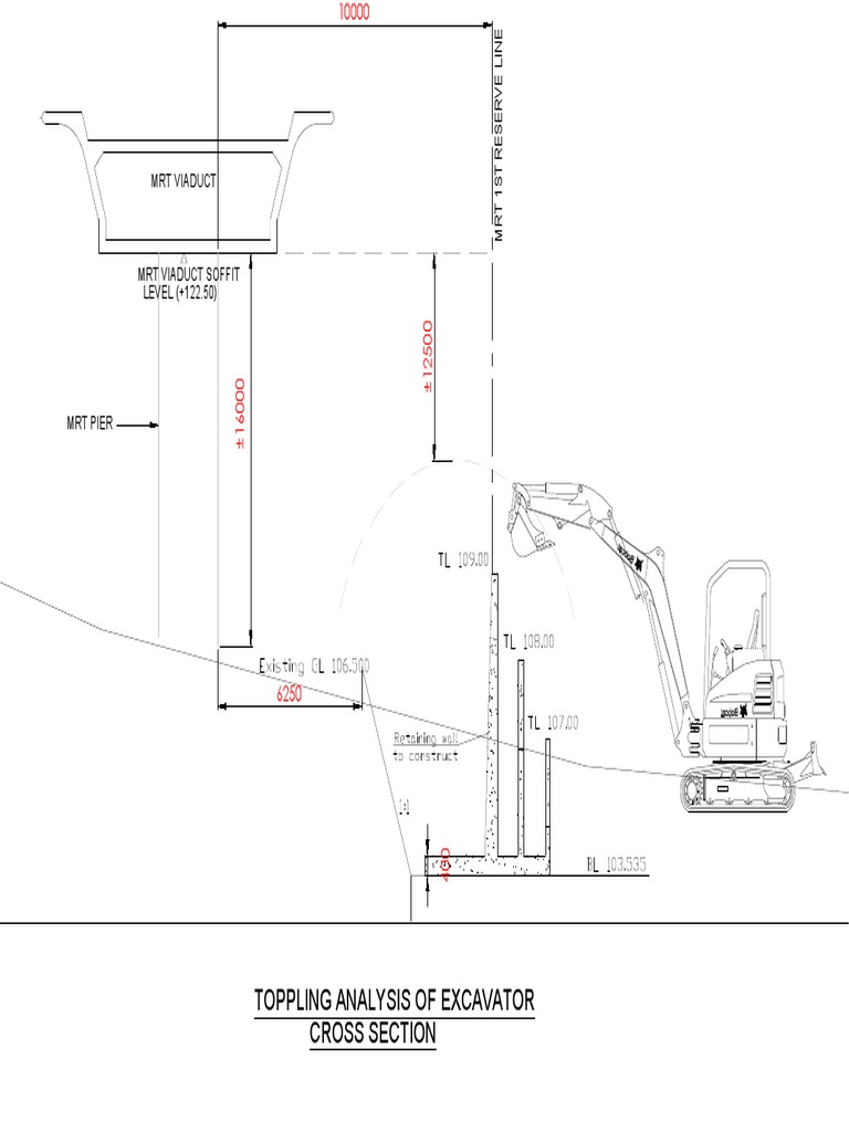 Excavator Topple Analysis - 20220825 | PDF