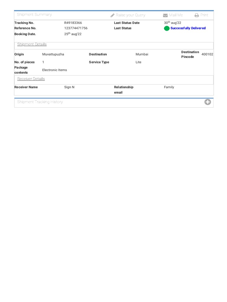 DTDC Global Tracking - DTDC Global | PDF