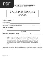 Garbage Record Book - Sample Entries | PDF