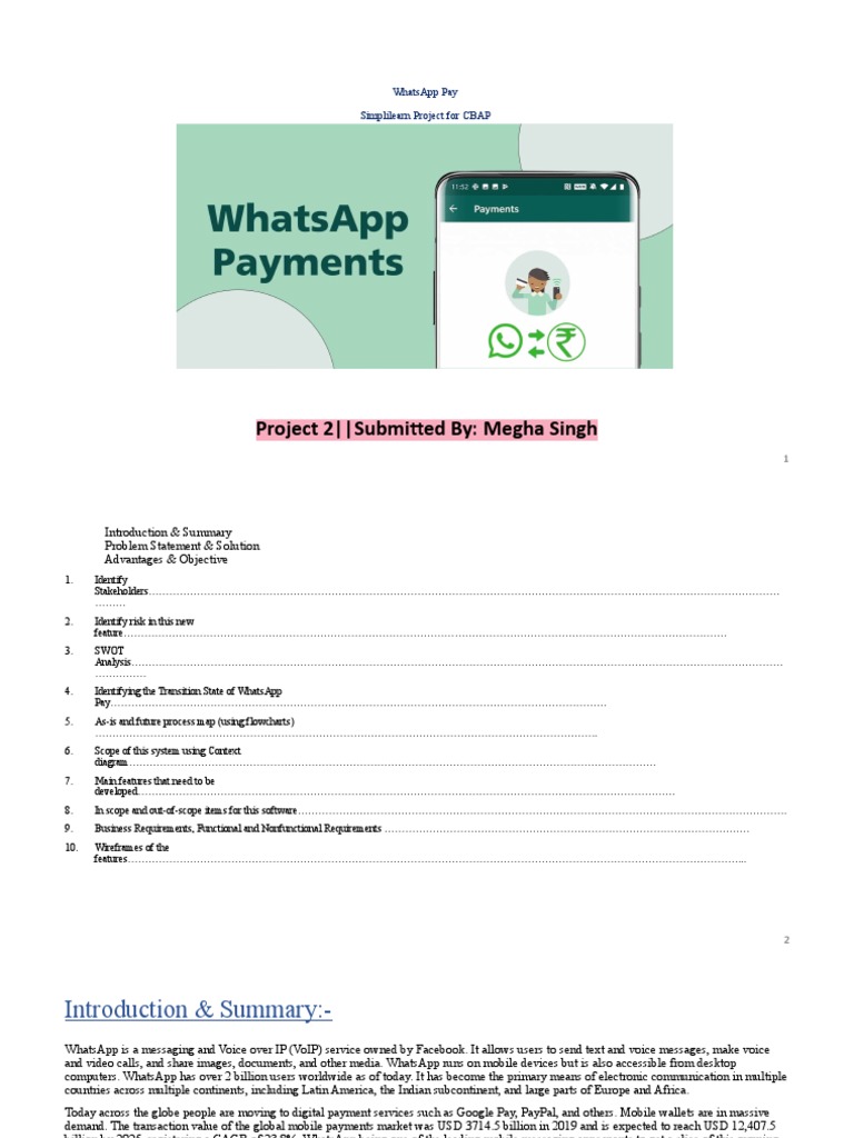 WhatsApp Pay | PDF | Payments | Banks
