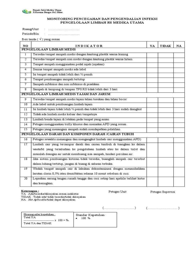 Format Monitoring Ppi Limbah | PDF